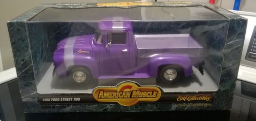 Ertl American Muscle 1956 Ford Street hot Rod F-100 Pickup Truck 1:18 ...