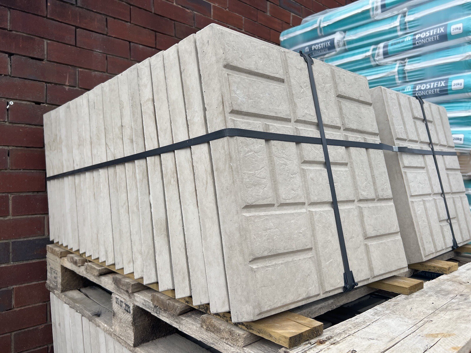 New - 450x450x50mm - Block Design Concrete Paving Flags / Slabs | eBay UK