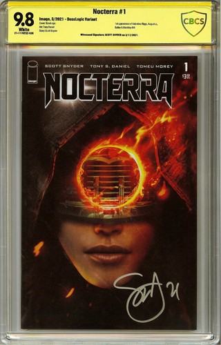 Nocterra #1 CBCS 9.8 BossLogic Variant signed by Scott Snyder not CGC ...