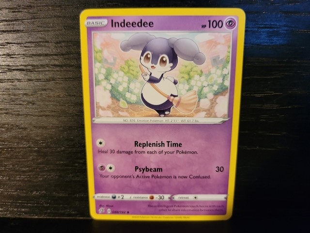 Pokémon TCG Indeedee Rebel Clash 088/192 Regular Uncommon for sale ...