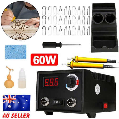 Multifunction Wood Burning Kit Pen Tool Pyrography Machine Burner Craft ...