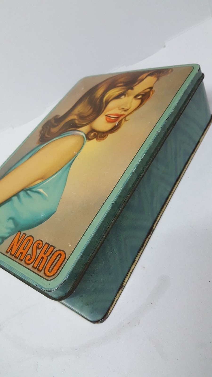 VTG TIN METAL BOX 50s GREEK NASKO CARAMELS (CURRENT ION CHOCOLATE ...