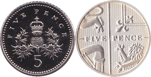 1982 - 2020 Brilliant Uncirculated 5p Five Pence Coins Choose your ...