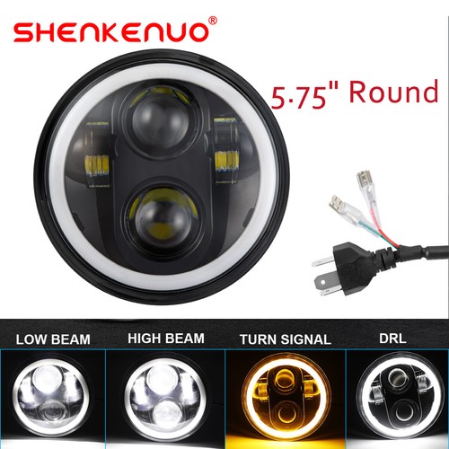 5.75 5-3/4 Motorcycle Projector LED Light Headlight For Honda Shadow ...