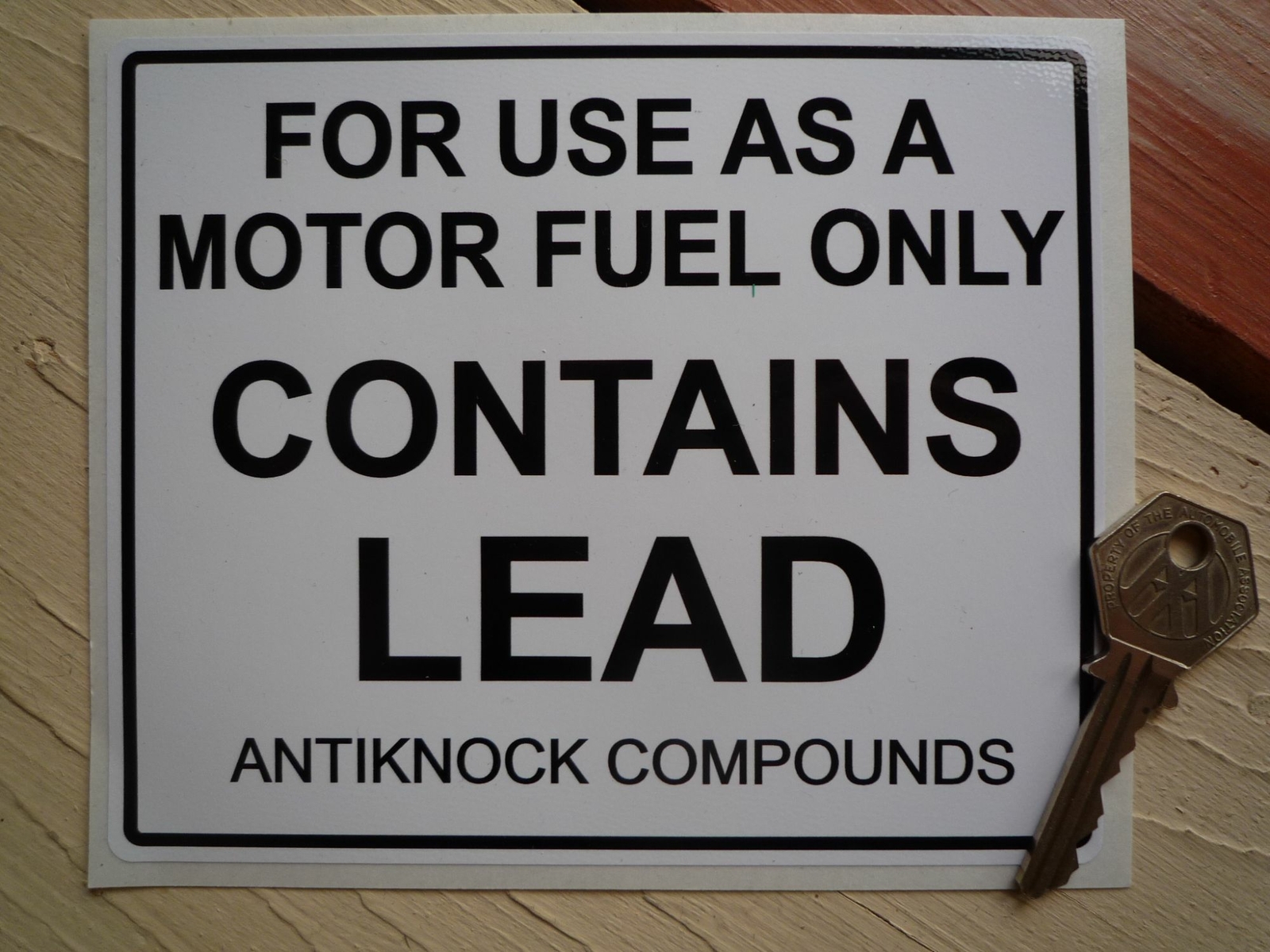 Contains Lead Antiknock Compounds Petrol Pump Restoration Project ...