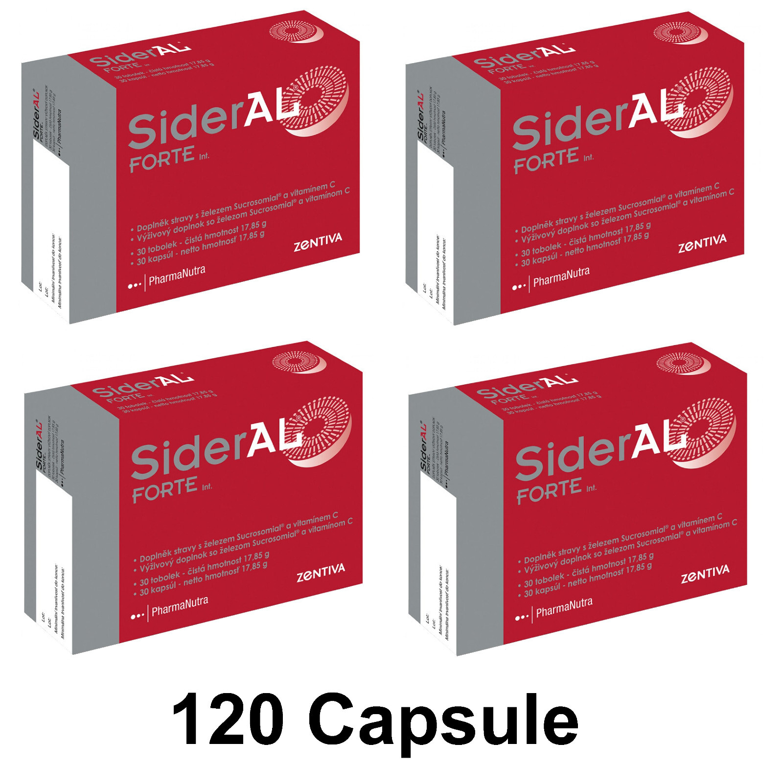 SIDERAL Forte 30 Capsule Integratore Ferro Vitamina C Benessere ...