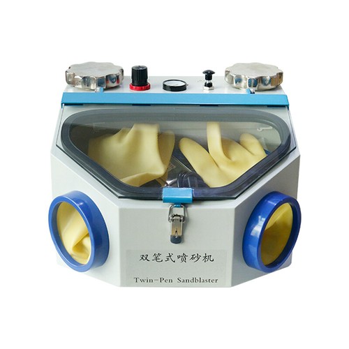 JG-218 Lab Twin Pen Sandblaster Double Pen Sand Blaster Machine with ...