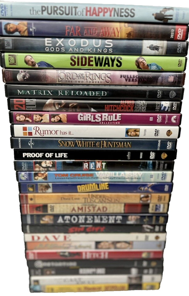 Used DVD Bulk Movie Lot of 50+ | Wholesale Mix | Assorted Titles ...