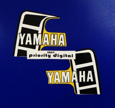 1982 Yamaha YZ80 Tank Decals Perforated 2pc Graphics Stickers 82' MX YZ ...