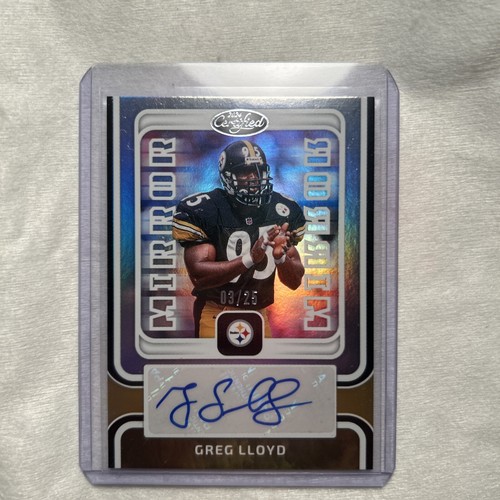 2024 Certified Greg Lloyd /25 Mirror Signatures Auto #MS-GL - Steelers | eBay