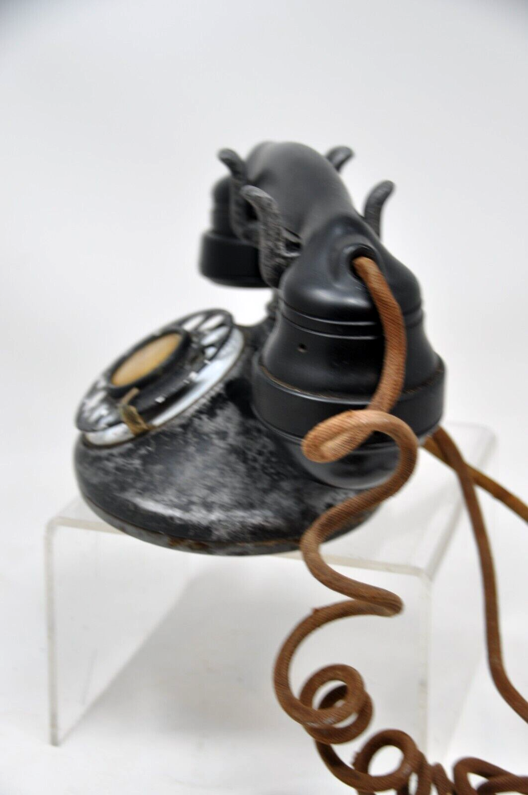Antique Vintage WESTERN ELECTRIC 202 D1 Desk Telephone Rotary Dial & E1 ...