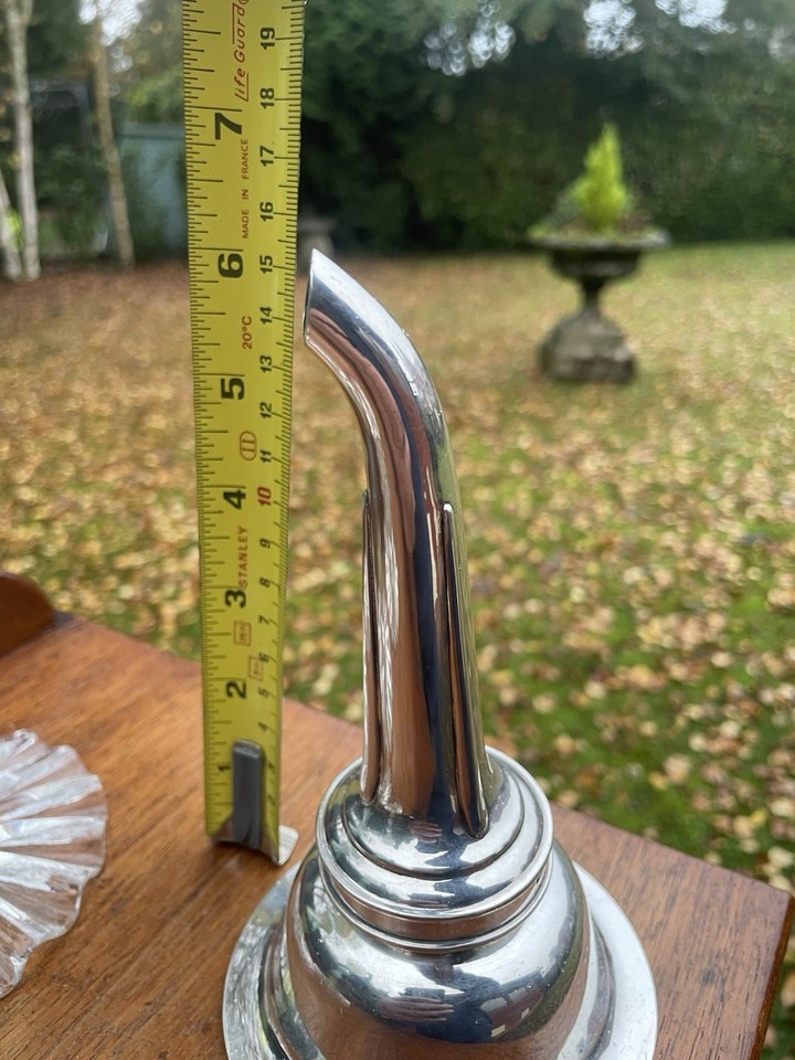 Superb Silver Plated Wine Funnel Elkington Plate England 6.5" Near Mint ...