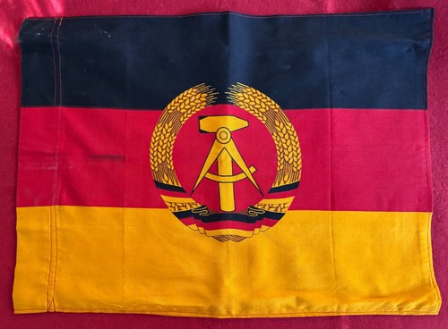 Vintage Original Cold War East German Flag DDR FLAG w TAG | eBay
