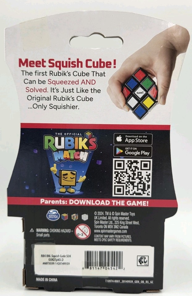 Brand New The Official Rubik’s Cube Squish Cube Solvable for Adults ...