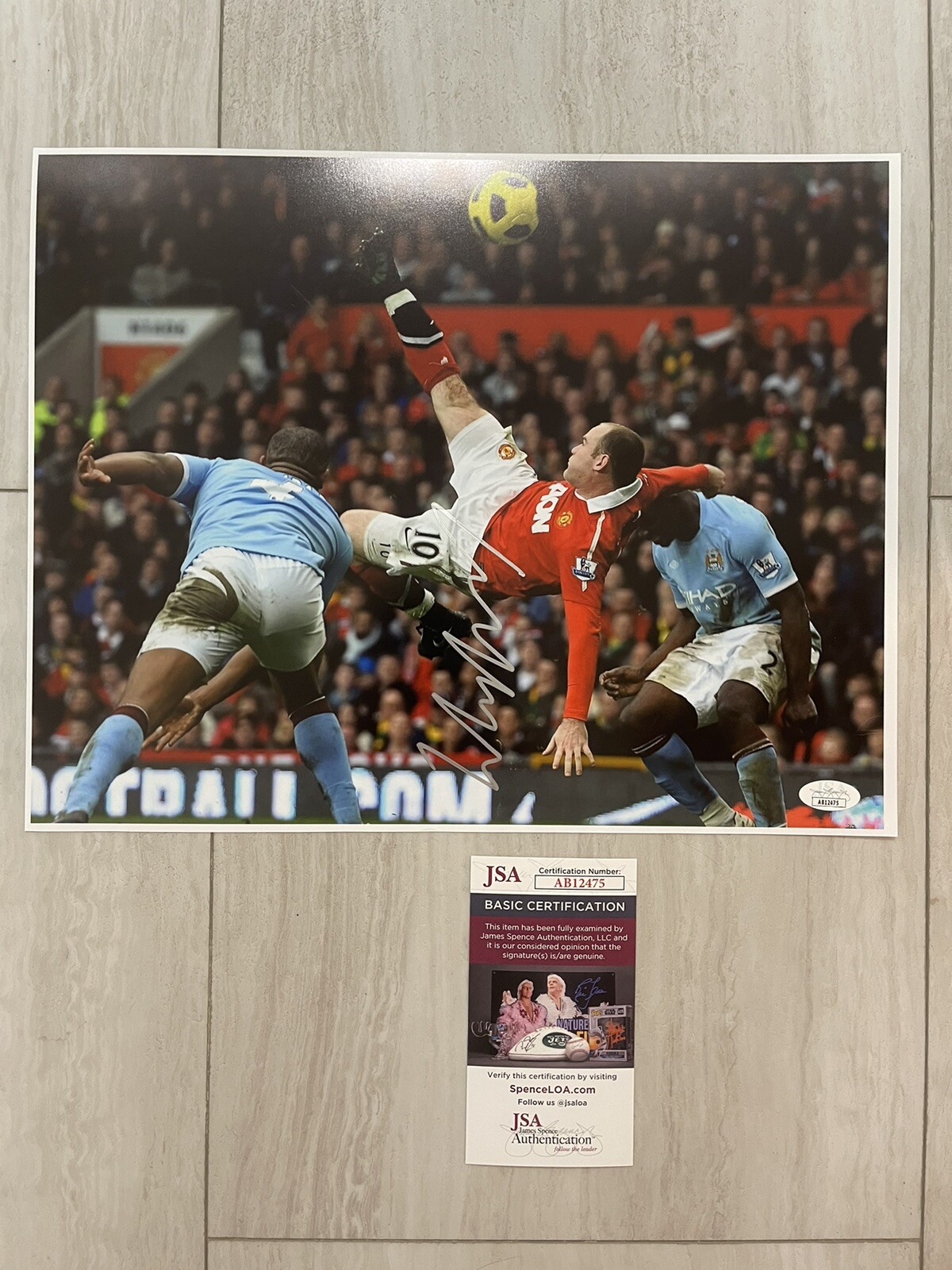 Wayne Rooney Autographed Memorabilia | Signed Photo, Jersey ...