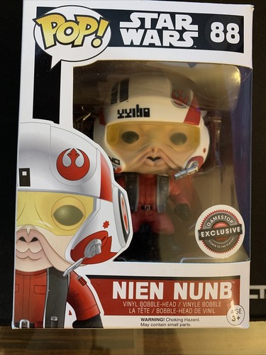 NEW Funko Pop! Star Wars #88 NIEN NUNB Vinyl Figure GAMESTOP EXCLUSIVE ...