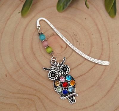 Wise Owl Tibetan Silver Bookmark with Organza Gift Bag | eBay UK