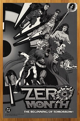 1994 DC Comics Zero Month Print Ad/Poster Batman Superboy Dan Jurgens ...
