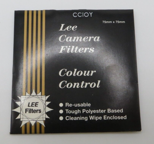 LEE Camera Filters Colour Control 75mmx75mm CC10Y Yellow Nominal Peak ...