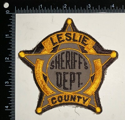 VINTAGE OBSOLETE Leslie County KY Kentucky Sheriff Department Patch | eBay