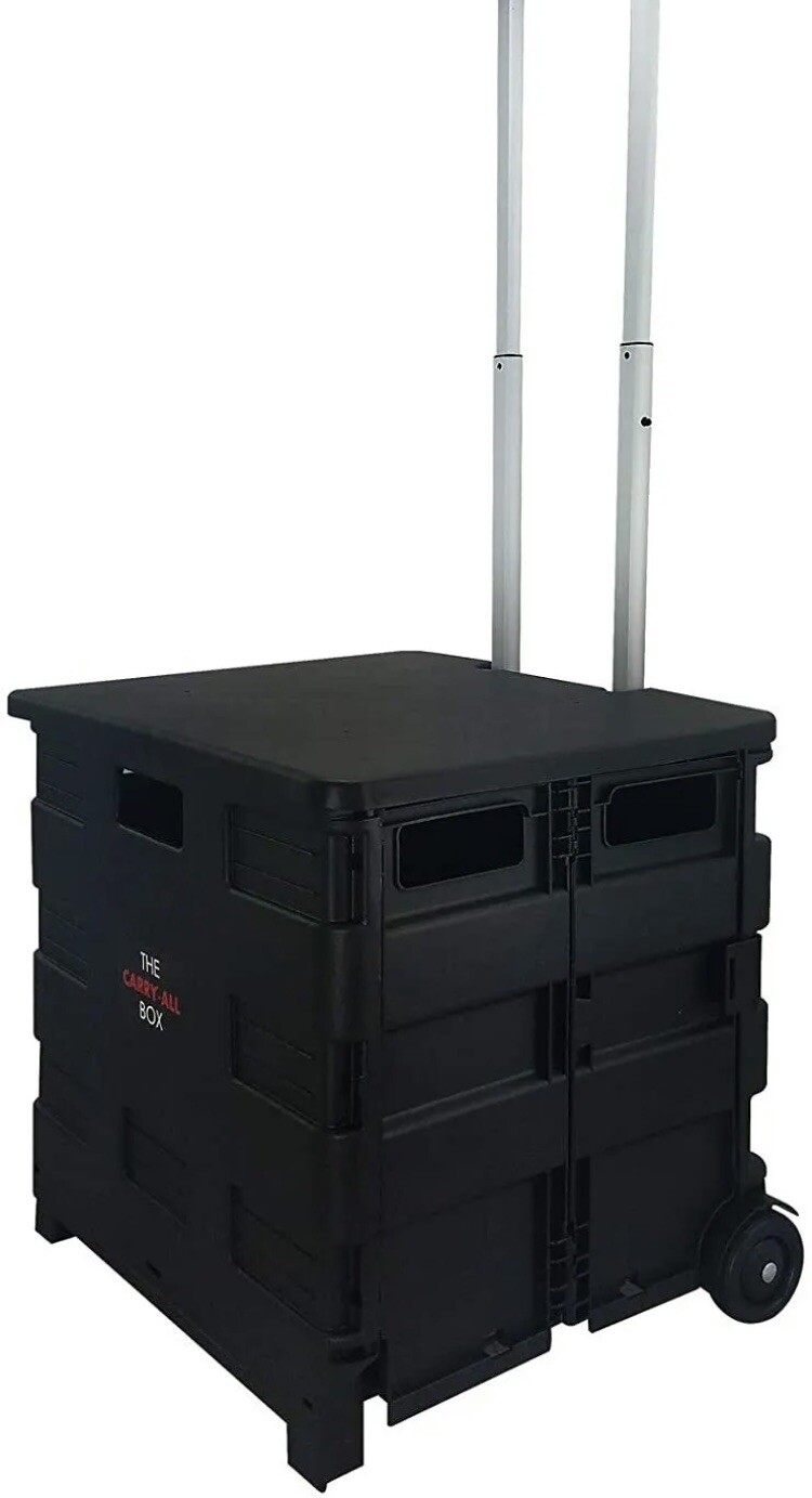 Elama Heavy-Duty Lightweight Easy Folding Rolling Roll Cart Carry All ...