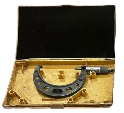 Mitutoyo OD Outside Micrometer 3-4" W/ Case | eBay