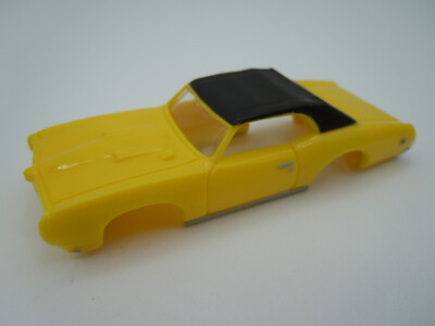 MODEL MOTORING YELLOW '69 GTO CONVERTIBLE SHELL ~ NEW ~ FITS AURORA ...