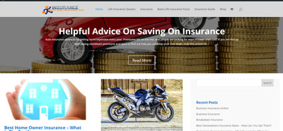 Multi-Type Insurance Info Wordpress Website /woocommerce ebay/amazon ...