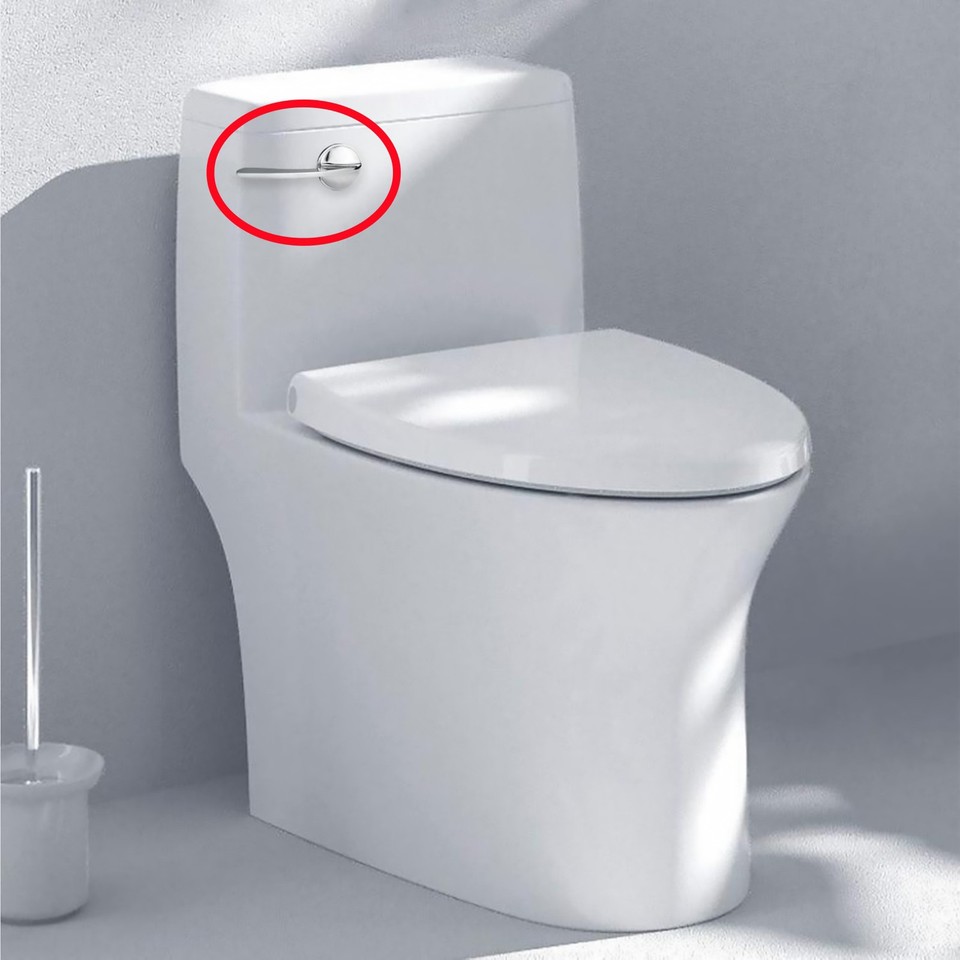 Universal Zinc Alloy Toilet Flush Handle Lever Arm Kit For WC Cistern ...