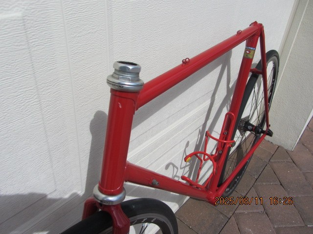 John Howard Bicycle frame by Dave Tesch, lugged steel 55mm | eBay
