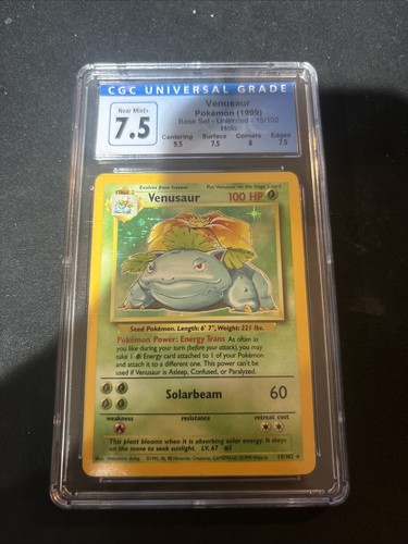 Base Set Venusaur Holo 7.5 Cgc Graded | eBay