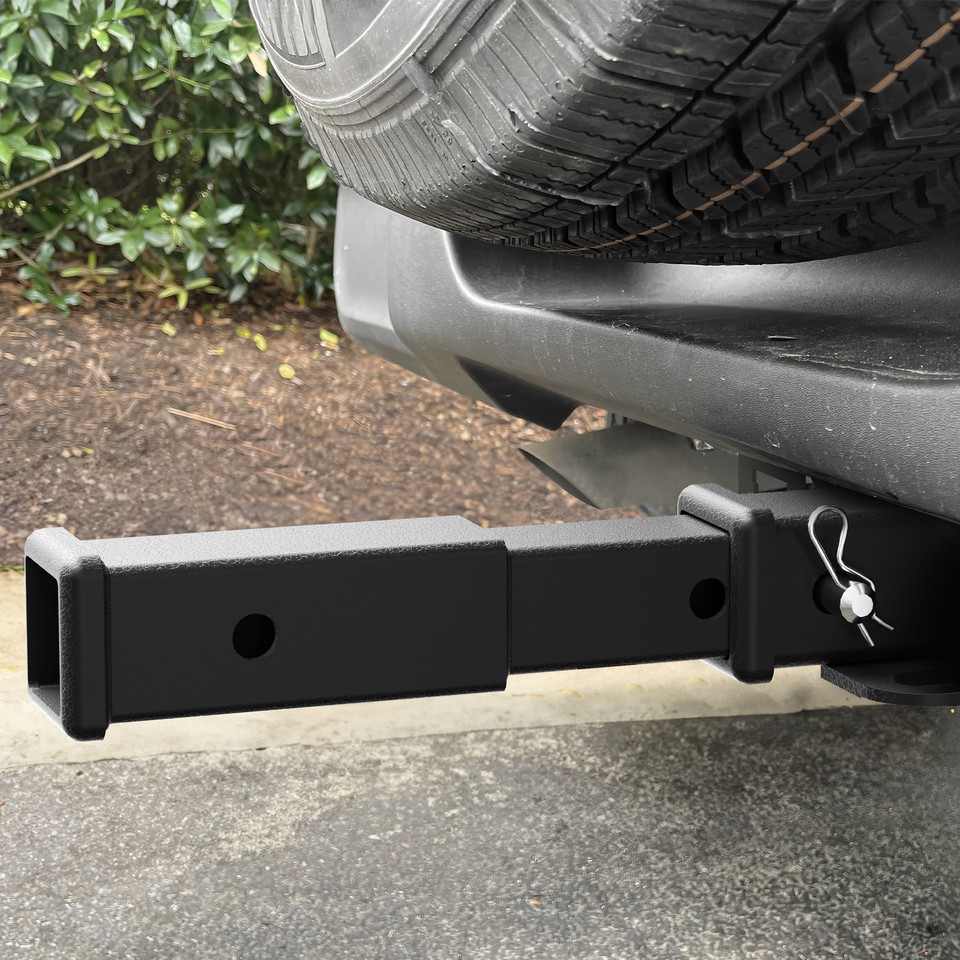 3500 LB Dual 2" Trailer Hitch Receiver Rise-Drop Adapter Extender ...