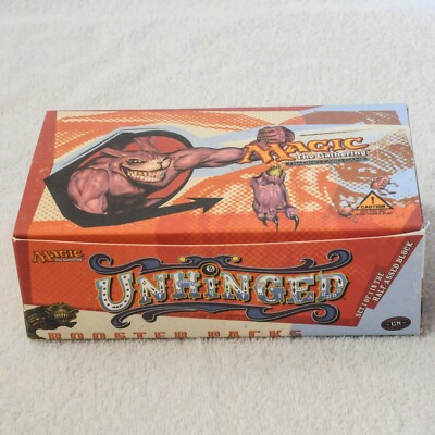 MTG 1 Empty UNHINGED Booster Box - Magic the Gathering - No Packs ...