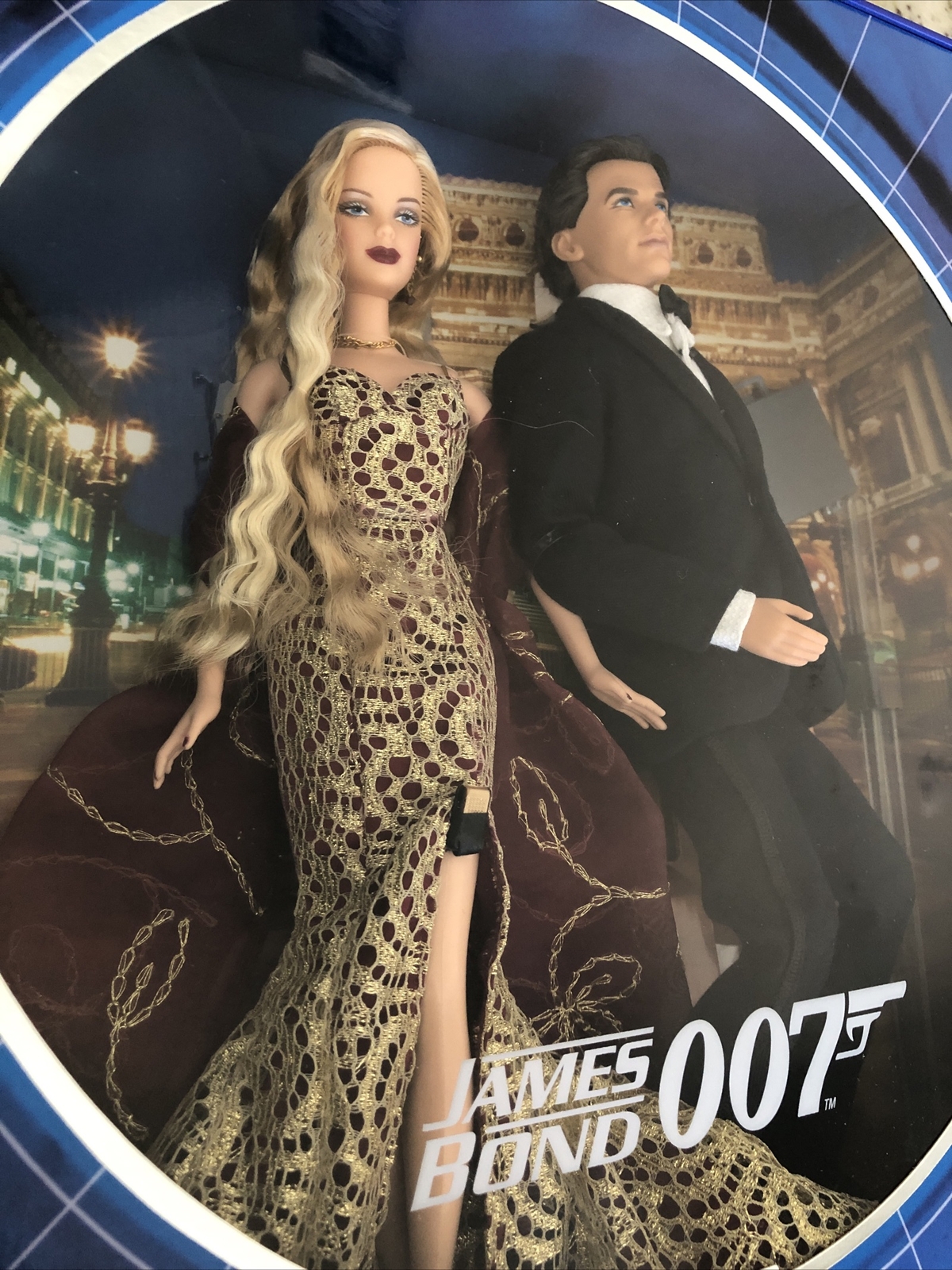 2002 Collector Mattel Barbie & Ken as JAMES BOND 007 Doll & Briefcase ...