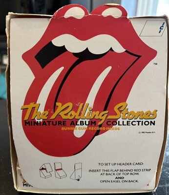 CHU-BOPS Rolling Stones 64 SEALED Mini Bubble Gum Albums w/ Display ...