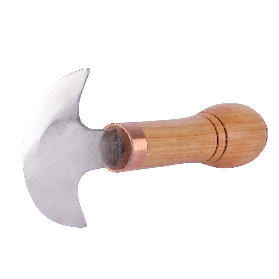 Leather round Knife. Rounded Knife, Doubled Edged For Leather Crafts-by ...