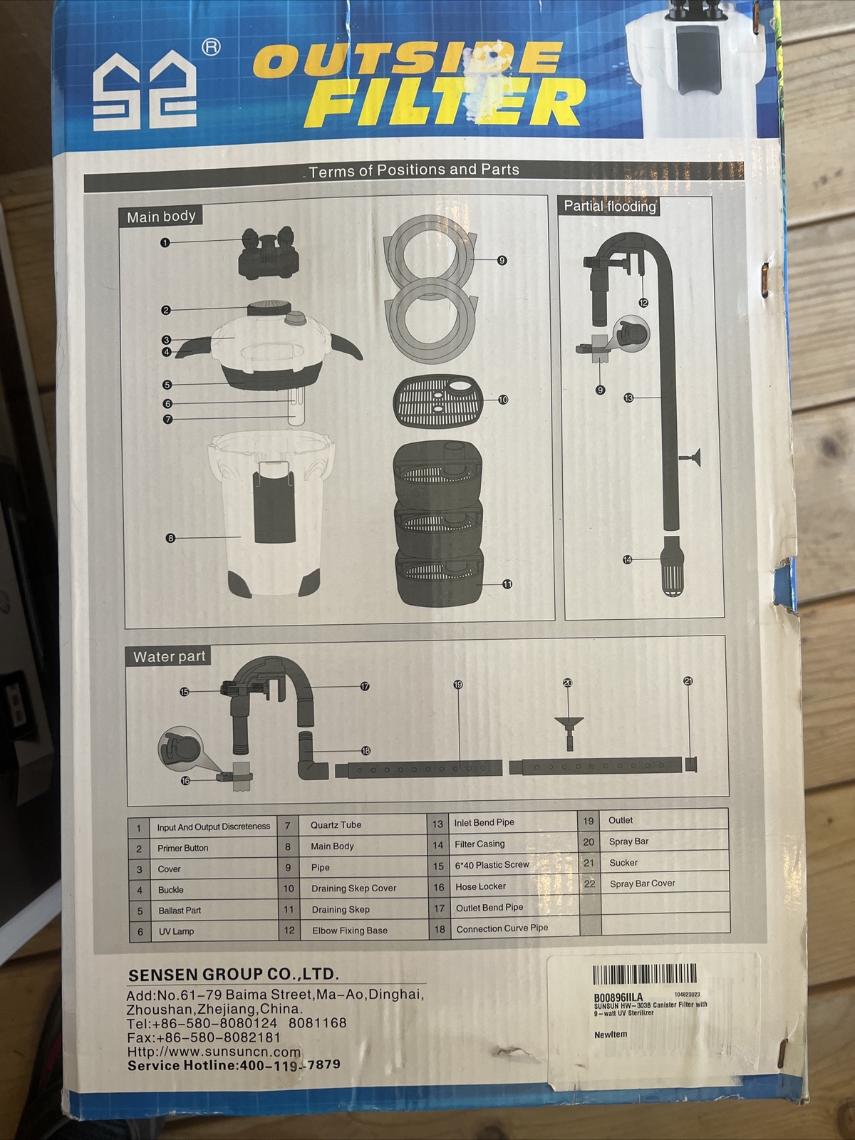 Sunsun HW-303B External Canister Filter with UV - White for sale online ...