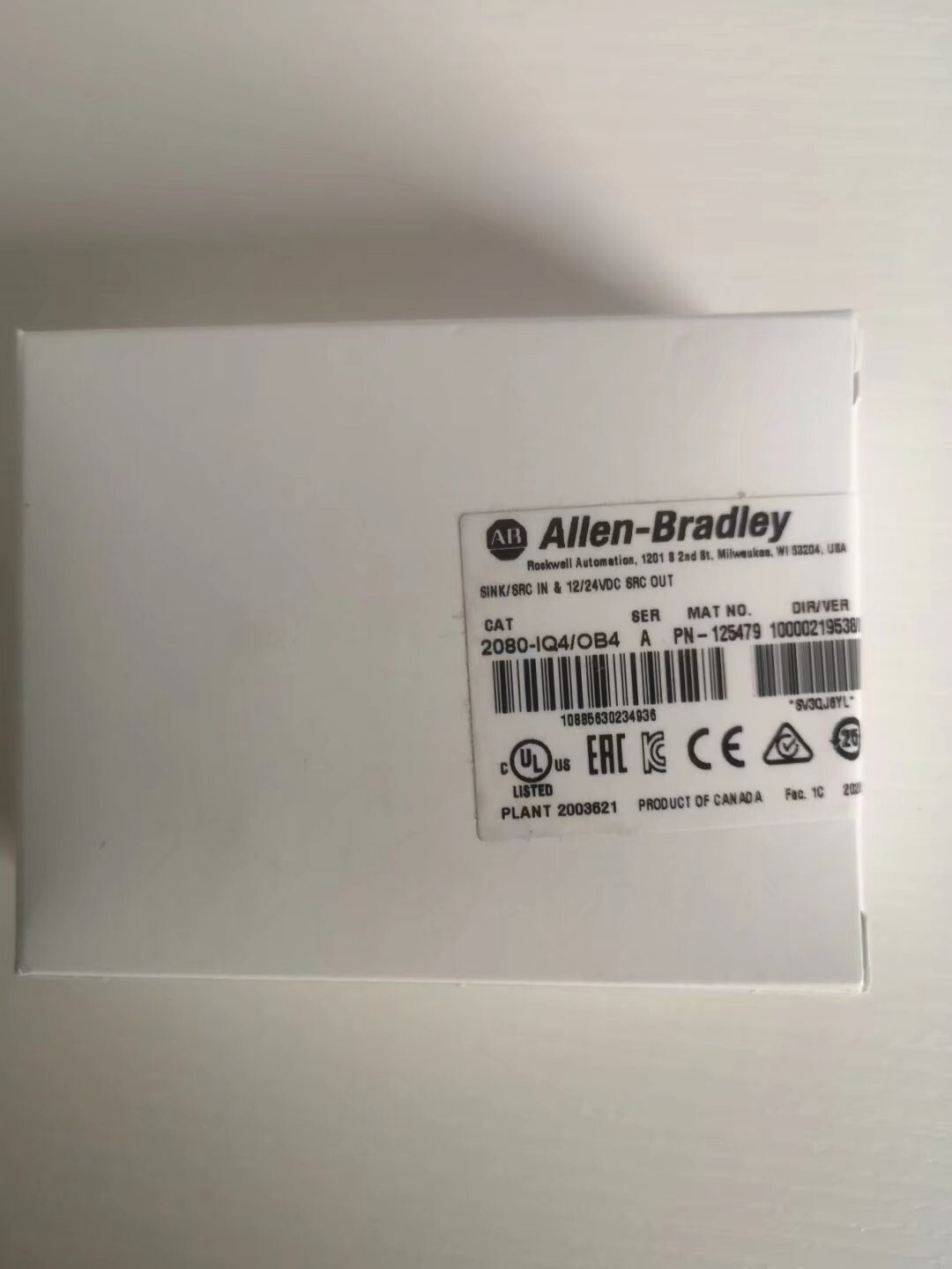 2080-IQ4/OB4 AB SINK/SRC IN&12/24VDC SRC OUT MODULE NEW IN BOX | eBay