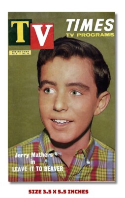 LEAVE IT TO BEAVER FRIDGE MAGNET 1962 REGIONAL TV GUIDE COVER 3.5 X 5.5 ...