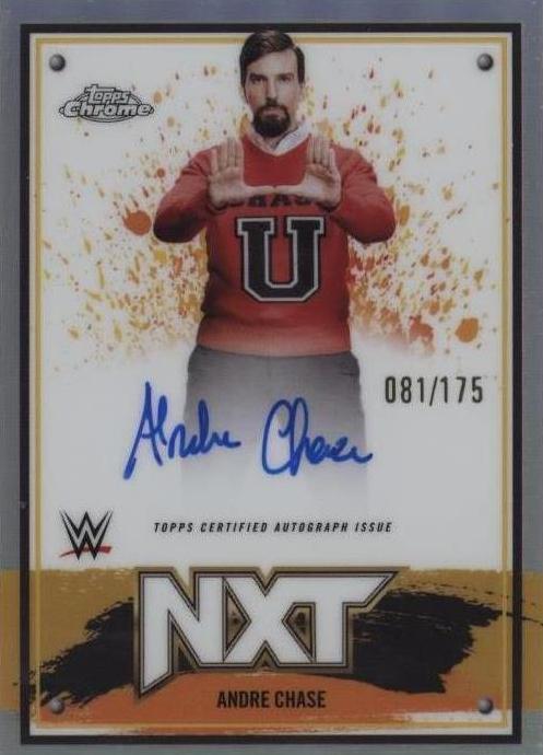2025 Topps Chrome WWE - Nxt Autographs Andre Chase #NXT-ACH Refractor ...