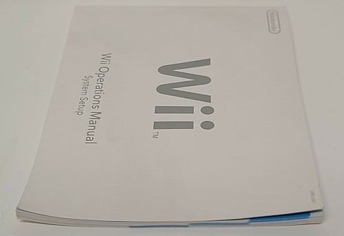 Nintendo Wii Operations Manual System Setup Book C/RVL-USZ-1 2007 ...