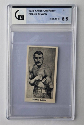 1938 Cartledge Famous Prize Fighters #21 Frank Slavin GAI 8.5 NM-MT+ | eBay