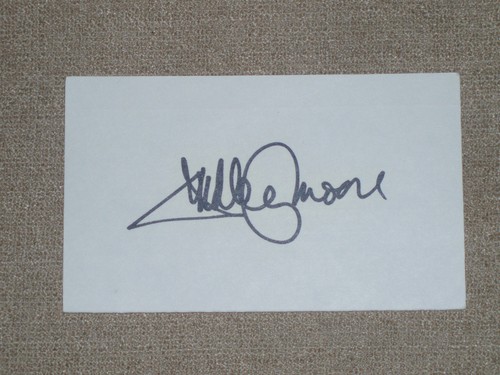 Dudley Moore Signature on 3x5 Card..Crisp...Bold...Mint... | eBay