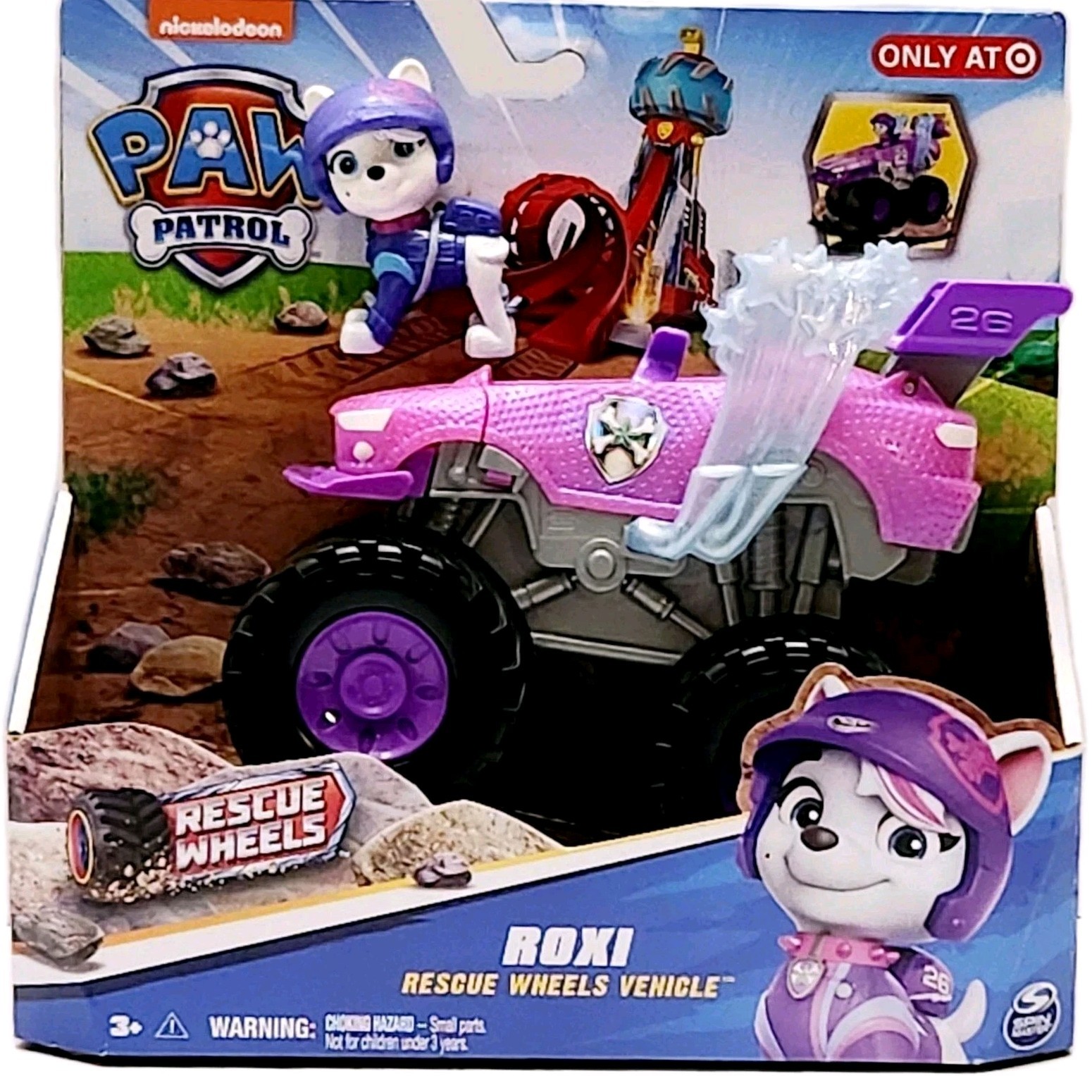 Nickelodeon Paw Patrol Roxi Rescue Wheels Vehicle + Roxi Figure, Ages 3 ...