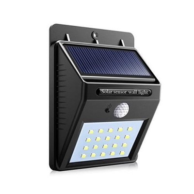 20 LED Solar Power Night Light Wall Lamp – Outdoor Motion Sensor ...