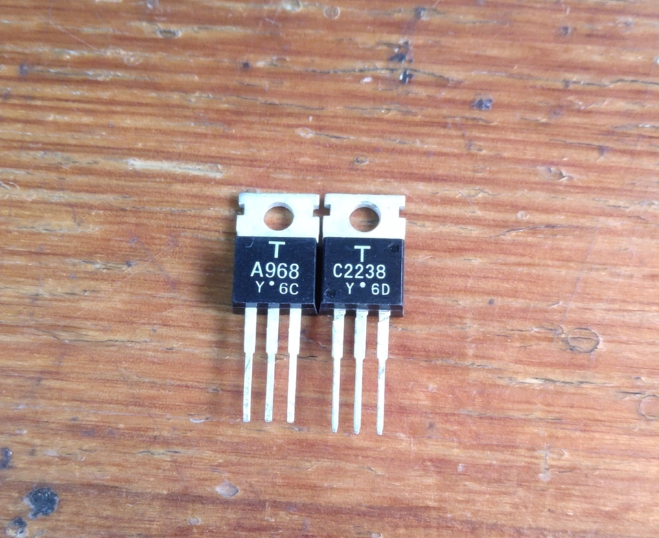 1PAIR OR 2PCS Transistor TOSHIBA 2SA968-Y/2SC2238-Y 2SA968/2SC2238 A968 ...