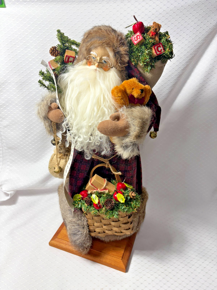 Vintage Lynn Haney Making His List Santa Figure 1998 #1628 w/ Box ...