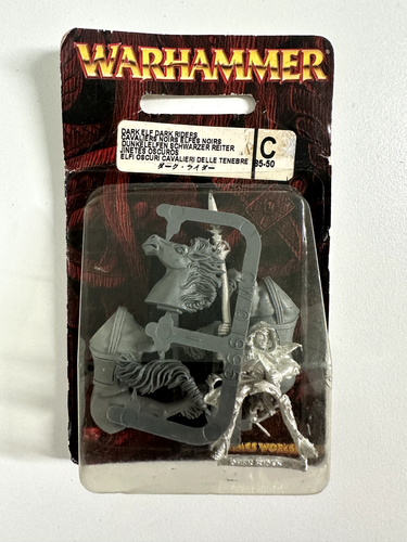 OOP Metal Dark Elf Elves Dark Rider Blister - Warhammer Fantasy 3/3 | eBay