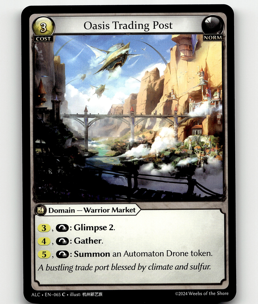 Grand Archive TCG Oasis Trading Post - Alchemical Revolution | eBay