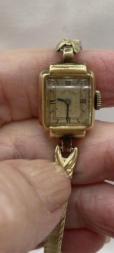 VINTAGE LADY ELGIN 14K GOLD WRIST WATCH FOR REPAIR OR PARTS | eBay